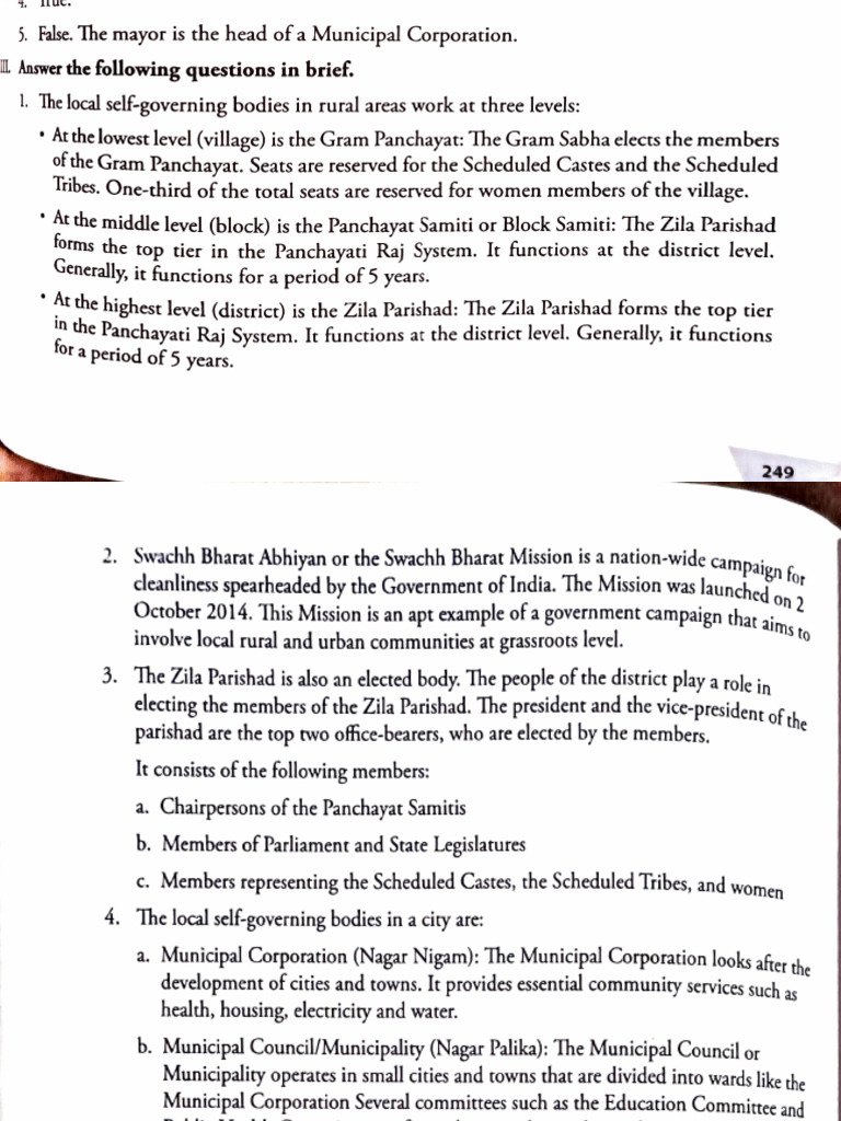 Class 6th Chapter | PDF | Governance | Local Government