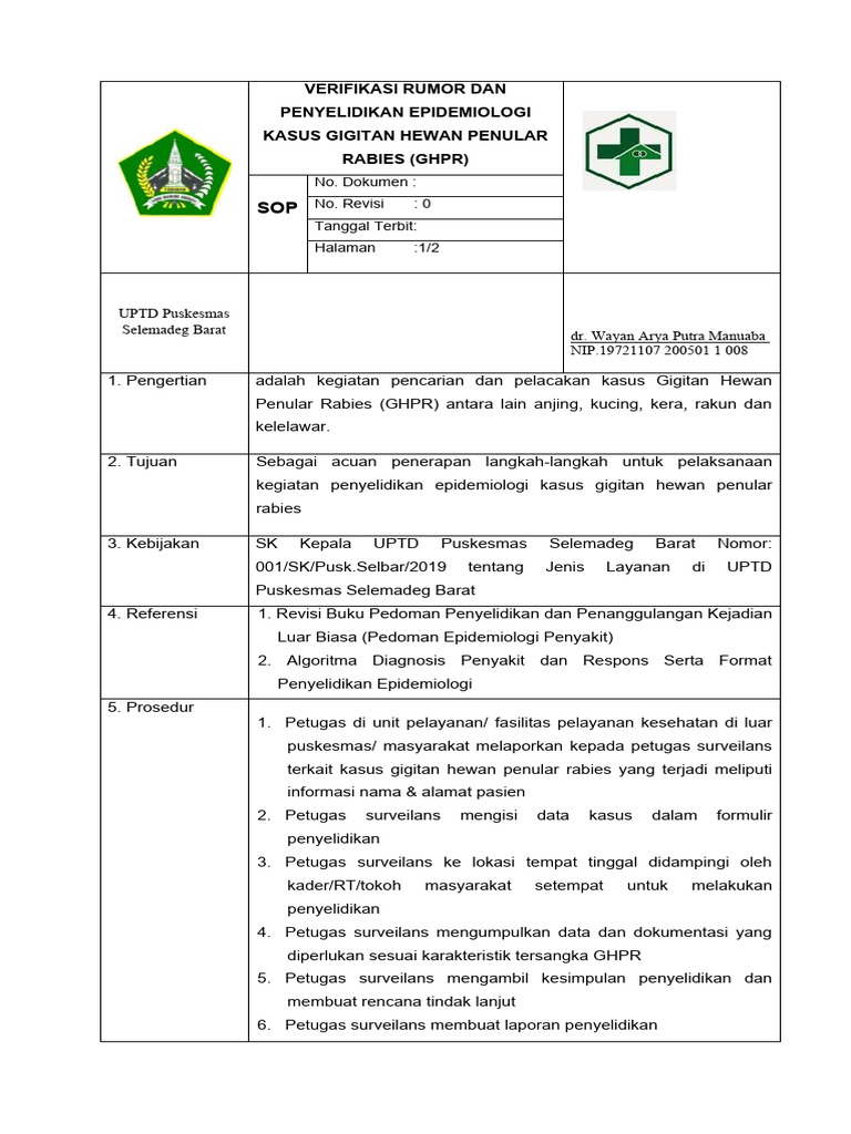 Sop Pe GHPR | PDF | Sains & Matematika
