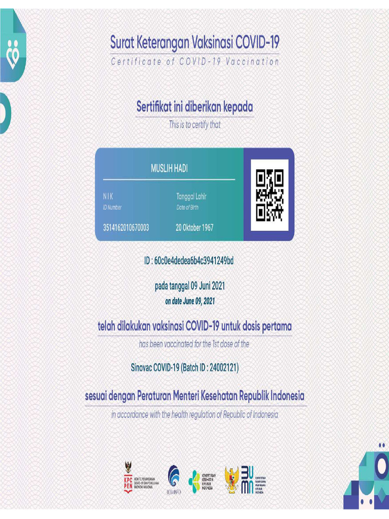 Vaksin 01 Muslih Hadi 0103 | PDF