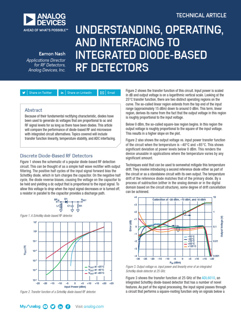 Understanding Operating and Interfacing To Integrated Diode Based RF ...