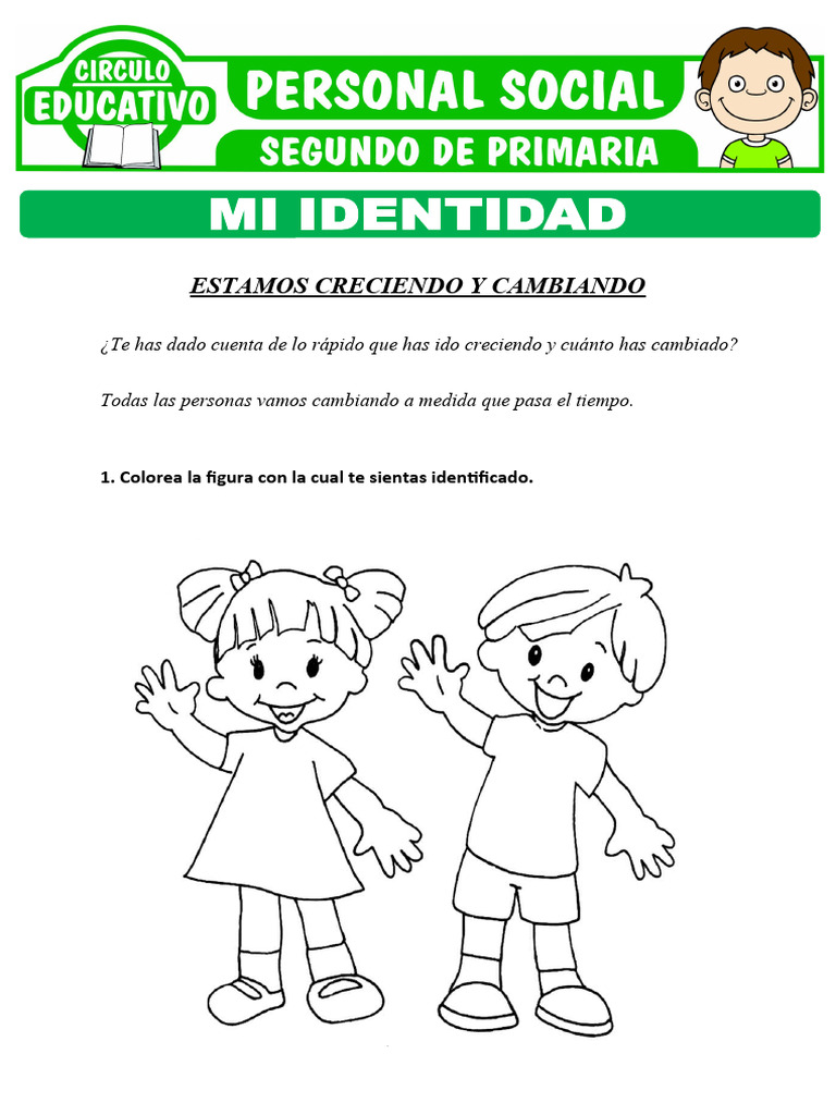 Mi Identidad para Segundo de Primaria | PDF