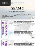 Seam 2 Week 3 The Fundamentals of Ship Stability Initial Stability ...