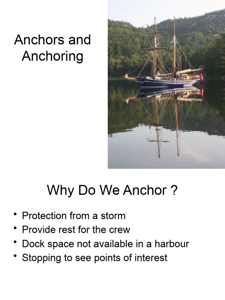 05 - Anchors and Anchoring | PDF | Anchor | Water Transport