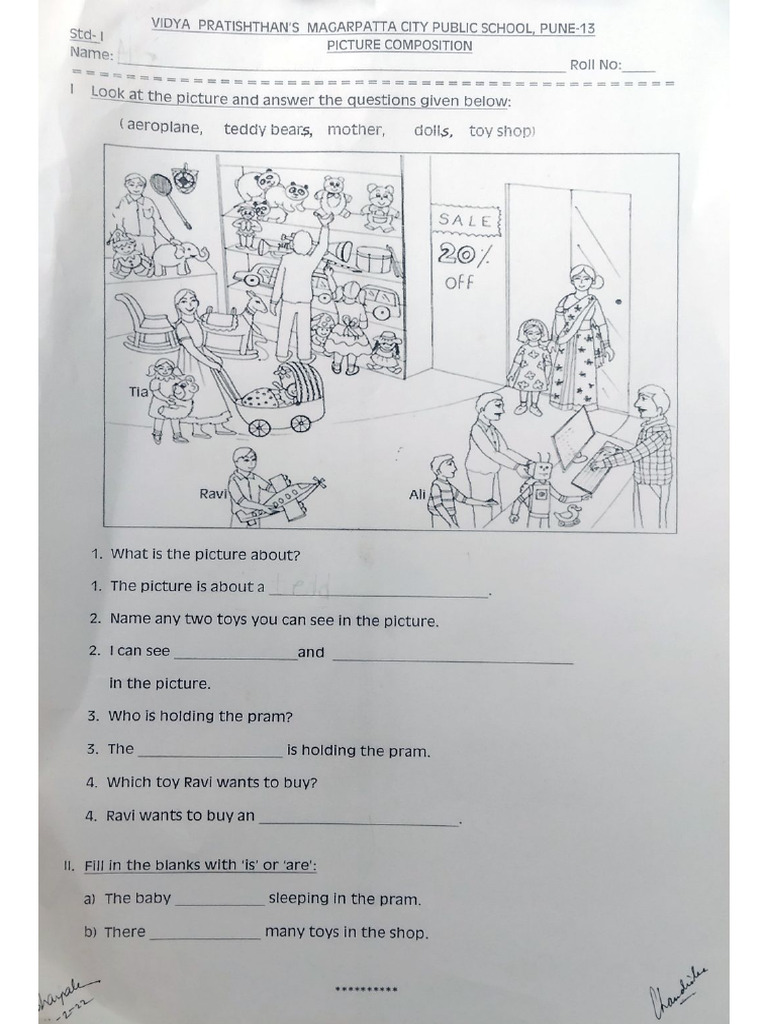 STD 1 English Revision For The Objective Test | PDF
