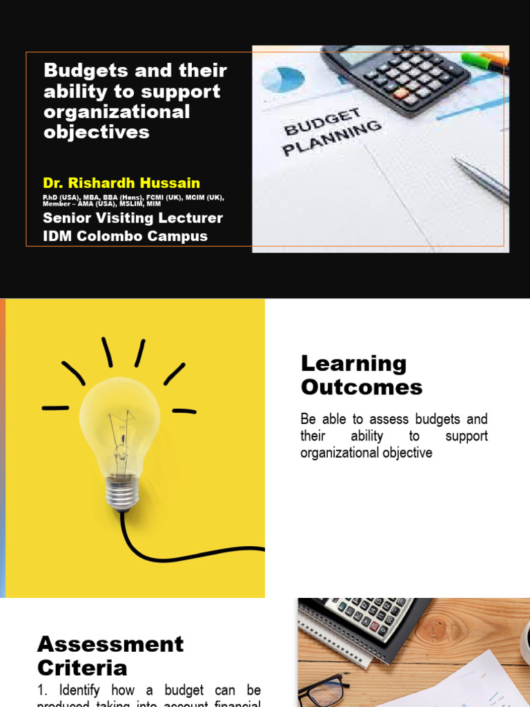 Effective Budgeting for Organizational Goals | PDF | Goal | Budget