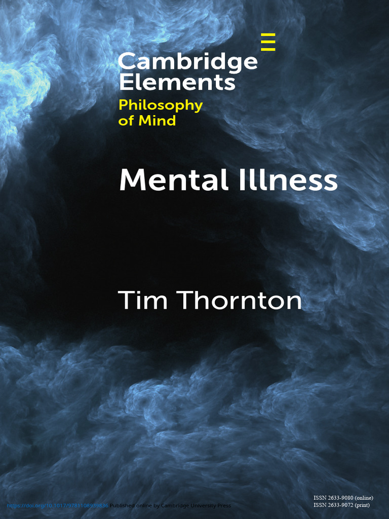 (Elements in Philosophy of Mind) Tim Thornton - Mental Illness (2022 ...