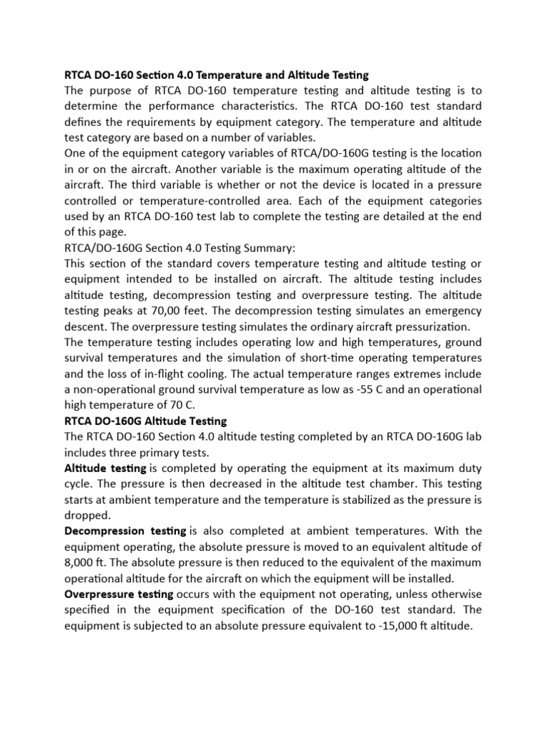 DO 160 Expalnatory-Keystonecompliance | PDF | Humidity | Corrosion