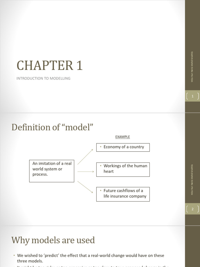 453 - CHAPTER 1 - Introduction To Modelling | PDF | Randomness ...