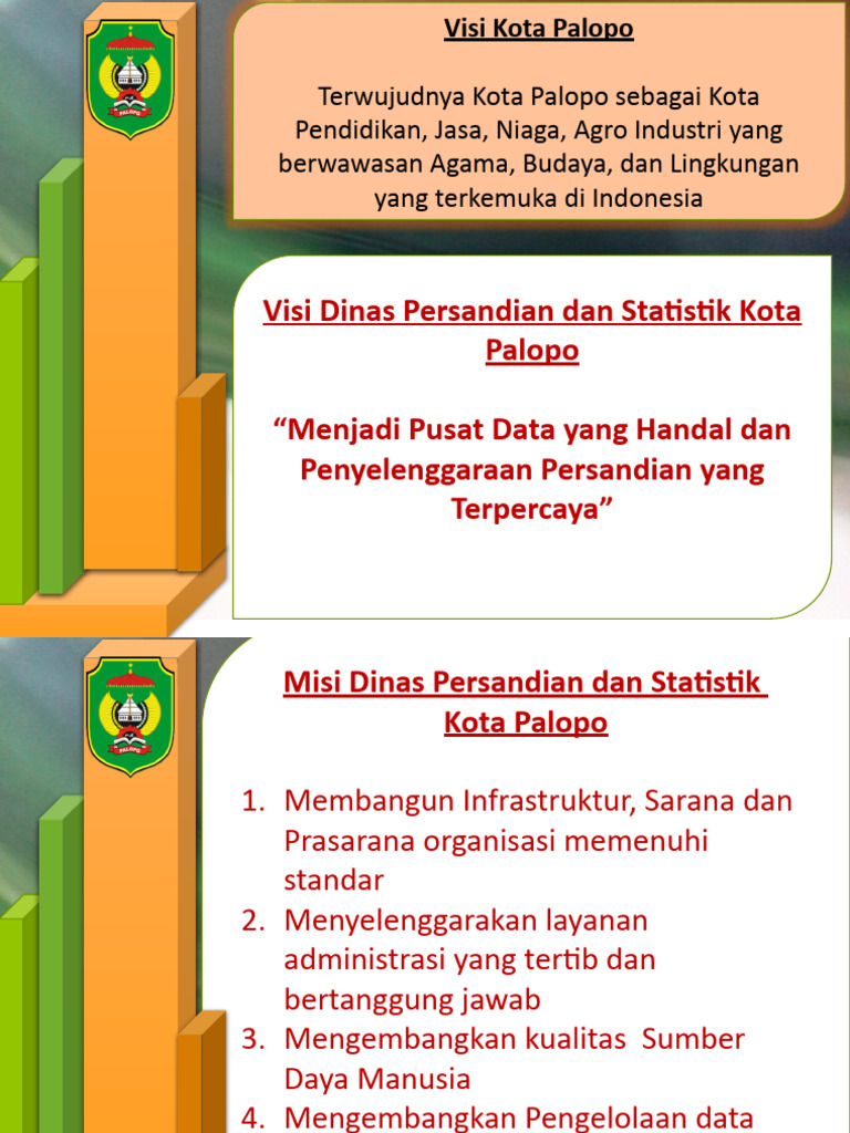 Visi dan Misi Dinas Persandian Palopo | PDF