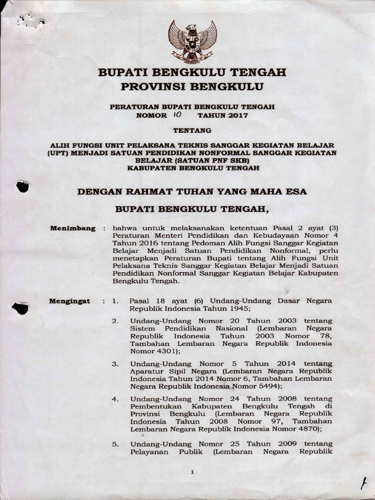 2017-10 Perbup | PDF