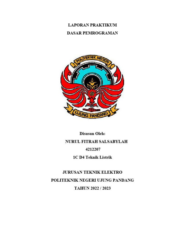 Laporan Praktikum Dasar Pemrograman C | PDF