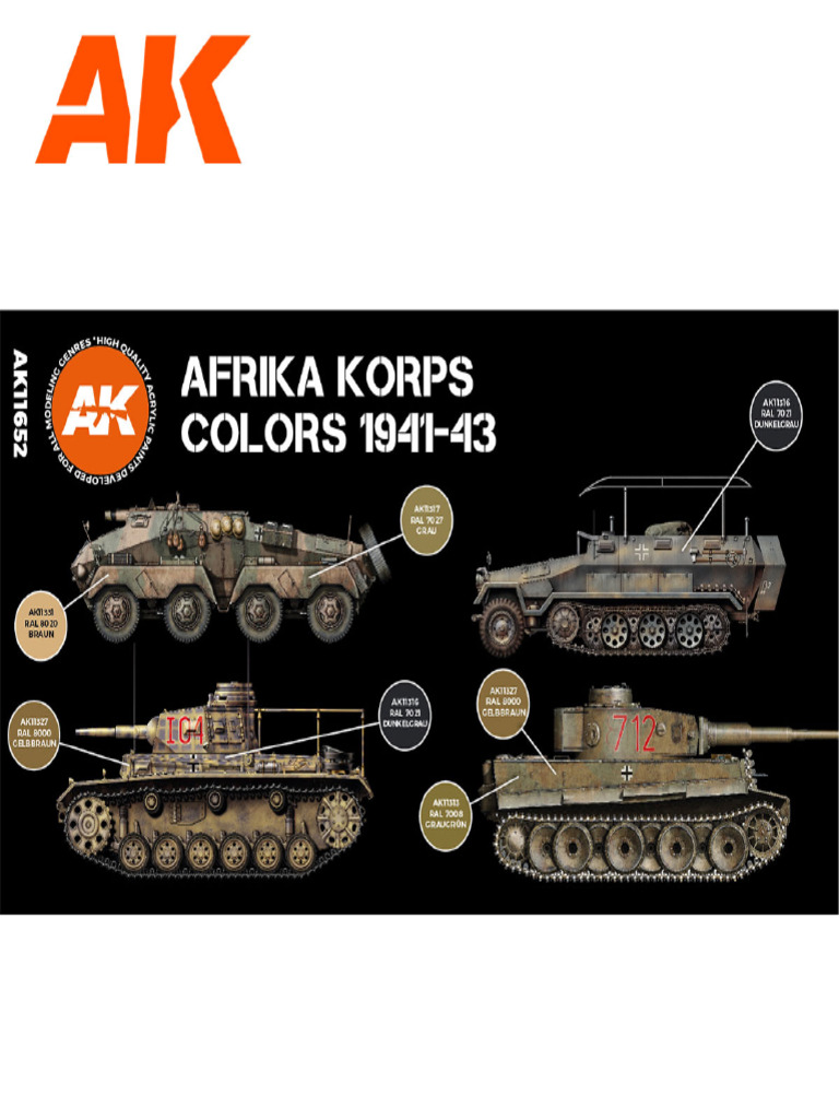 Afrika Korps Colors 1941-43 | PDF