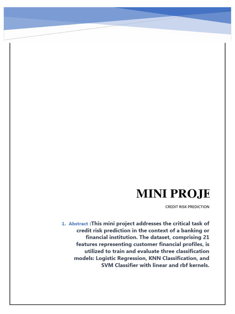 MINI PROJECT | PDF