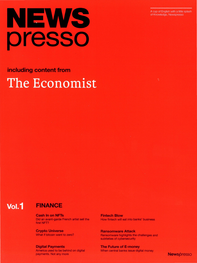 The Economist (Vol 01 Finance Newspresso) - Ocr | PDF