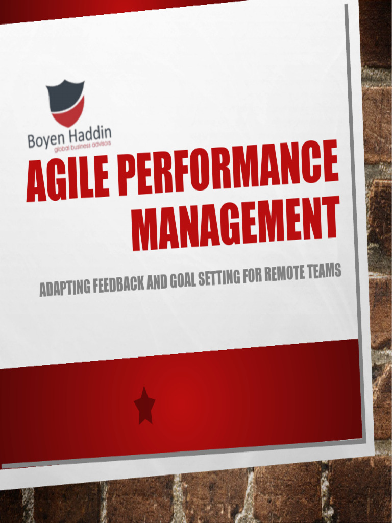 Agile Performance Management | PDF | Agile Software Development | Collaboration