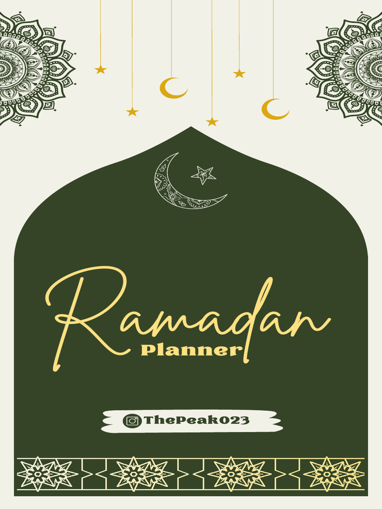 Free to use Ramadan Planner | PDF | Ramadan | Religious Belief And Doctrine