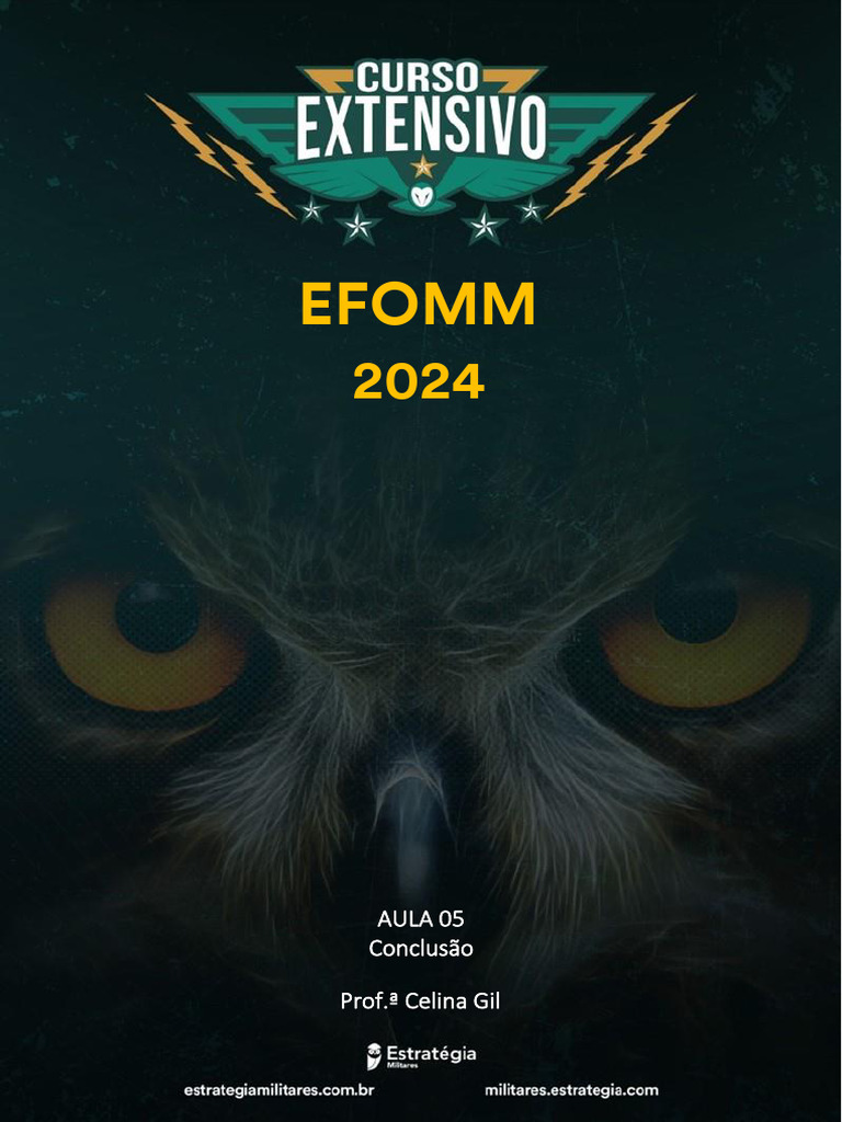 Aula 05 - Conclusão - EFOMM 2024 | PDF