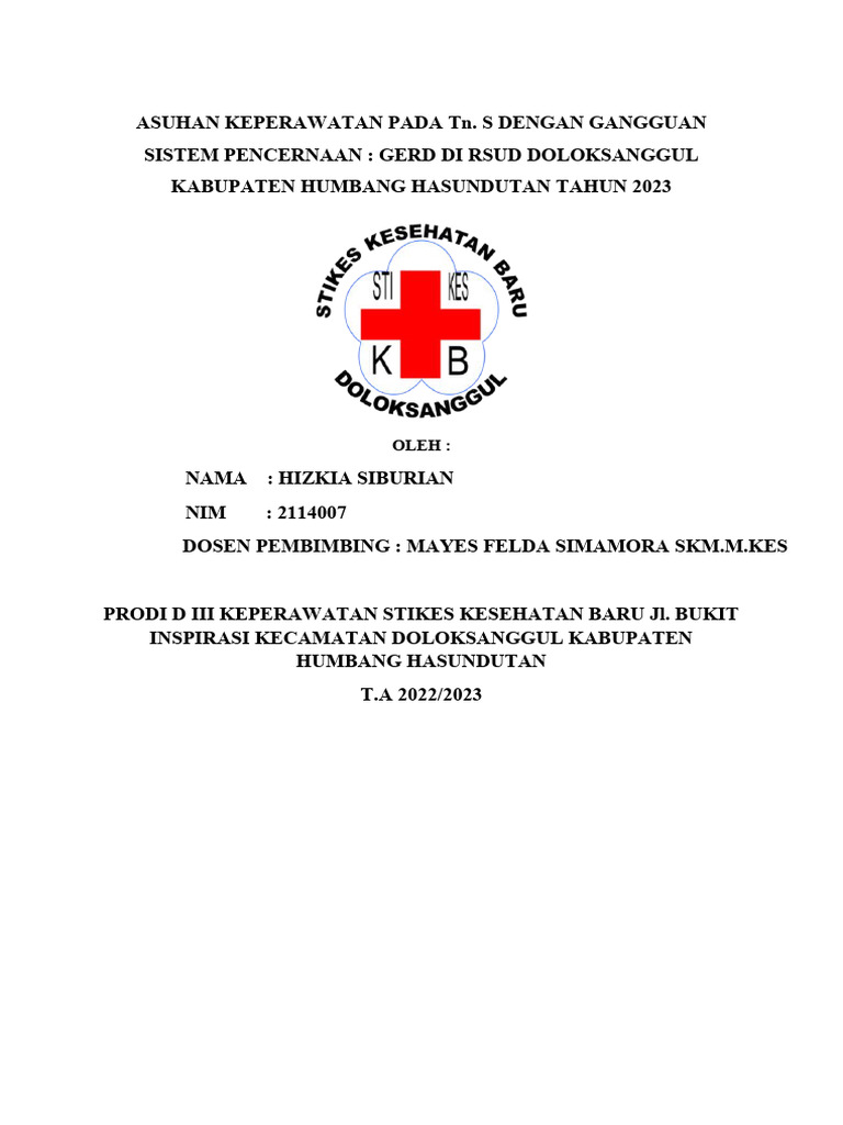 ASKEP GERD AGUS Ruang Anak KMB 1 | PDF