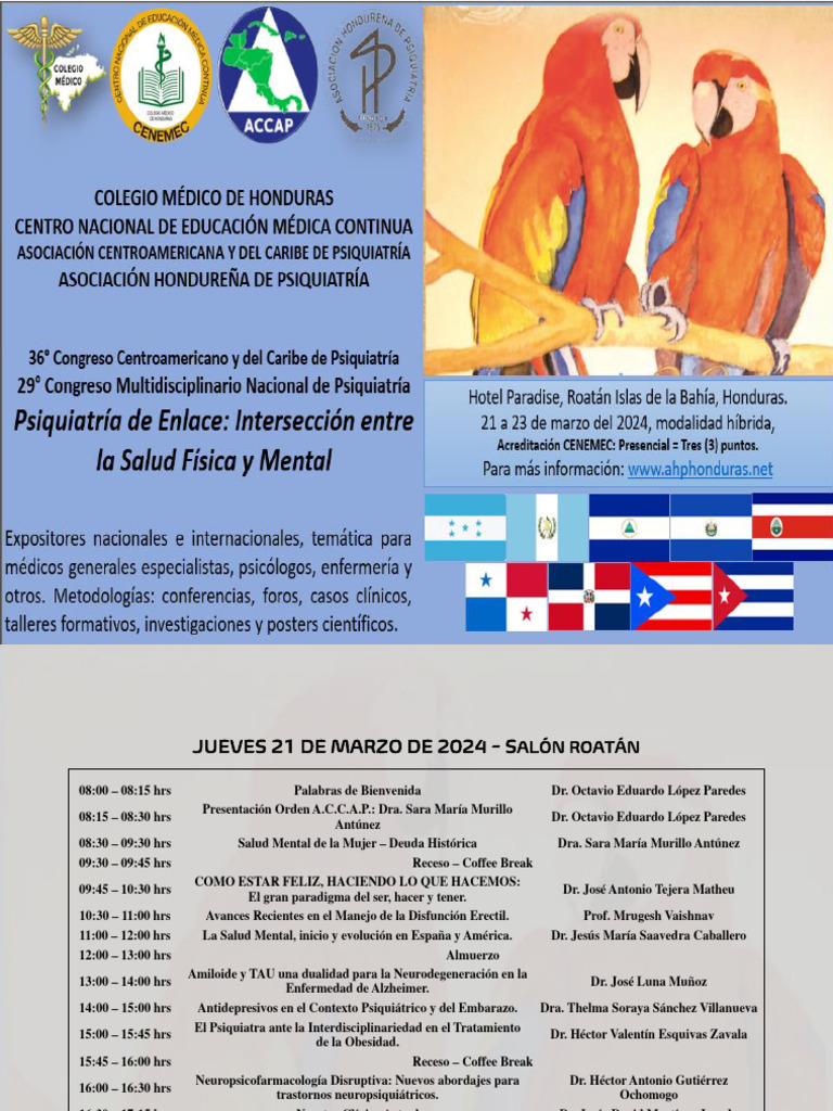 Programa Cientifico Final Accap 2024 | PDF | Esquizofrenia | Depresión (estado de ánimo)