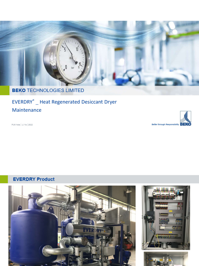 Materi Training Desicant Dryer - BEKO TECH | Download Free PDF | Valve ...