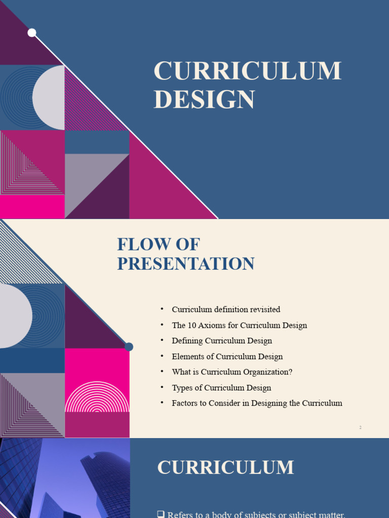 Curriculum Design: Key Concepts & Types | PDF | Curriculum | Learning