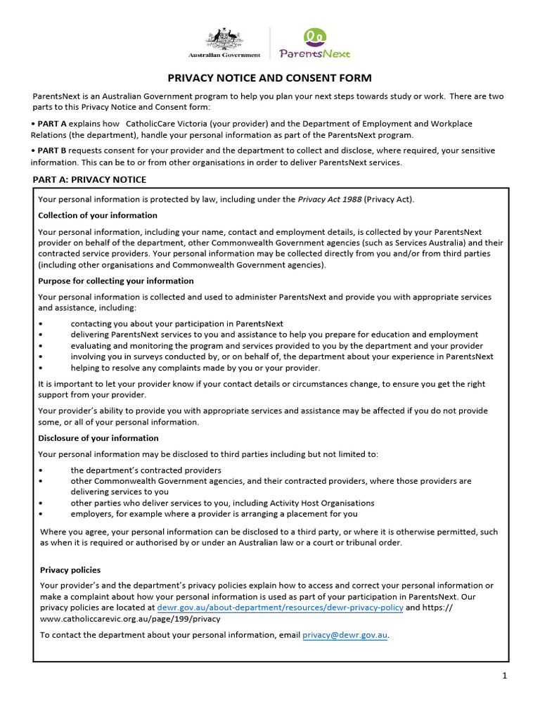 Privacy Notification and Consent Form New 2023 | PDF | Privacy | Employment