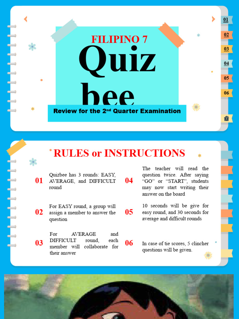 Quiz Bee Grade 7 Filipino | PDF Quiz Bee Grade 7 Filipino | PDF