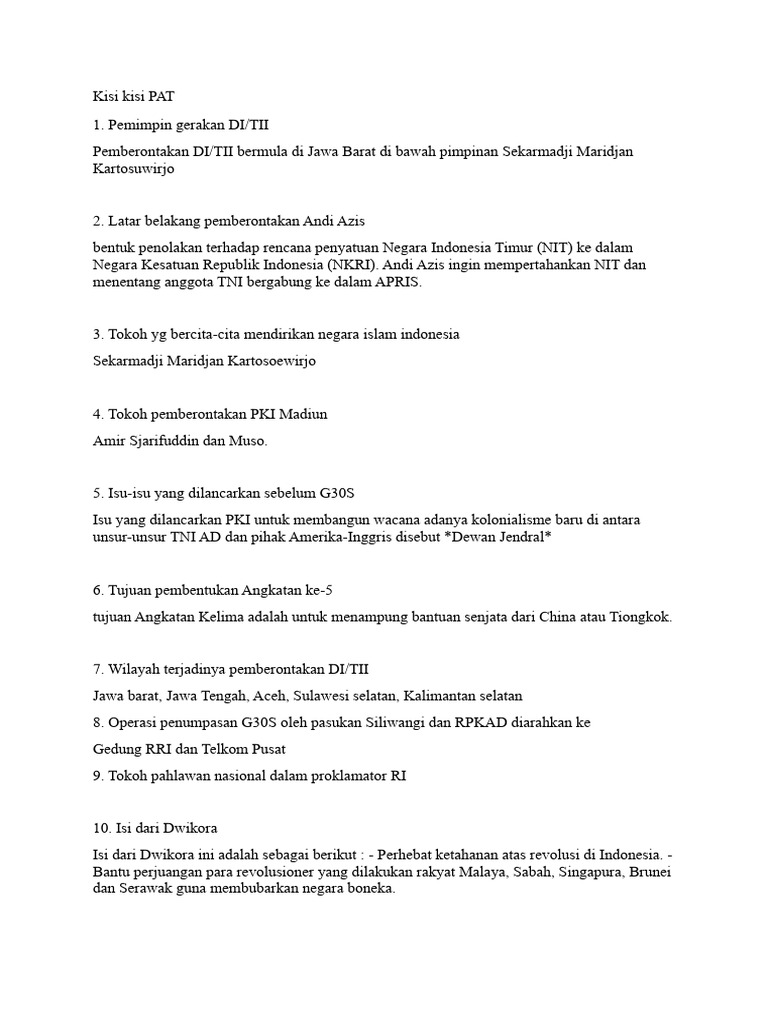 Pat Sej - Indo | PDF