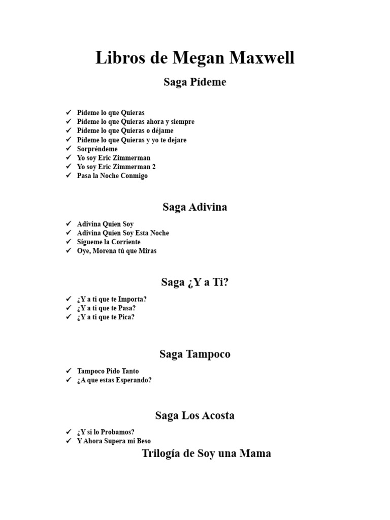 Libros de Megan Maxwell | PDF