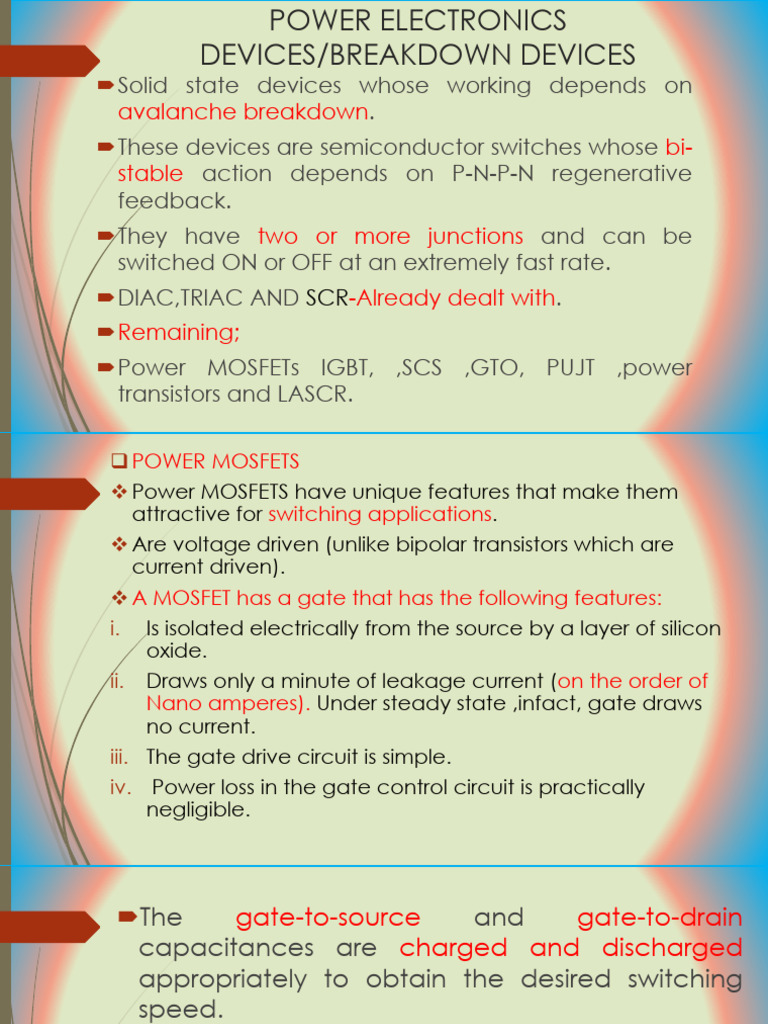 Power Electronics: MOSFETs, IGBTs, and More | PDF | Bipolar Junction ...