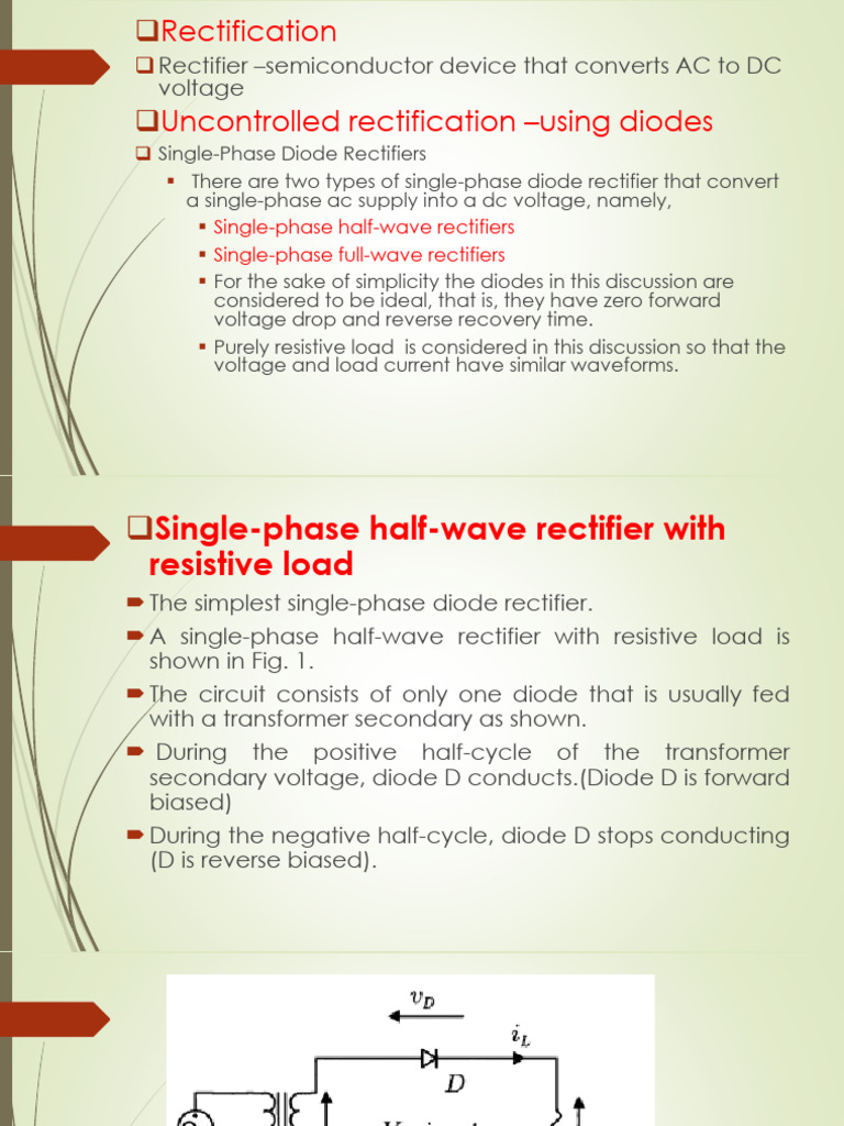 Rectification Notes Lecture Notes | Download Free PDF | Rectifier | Diode