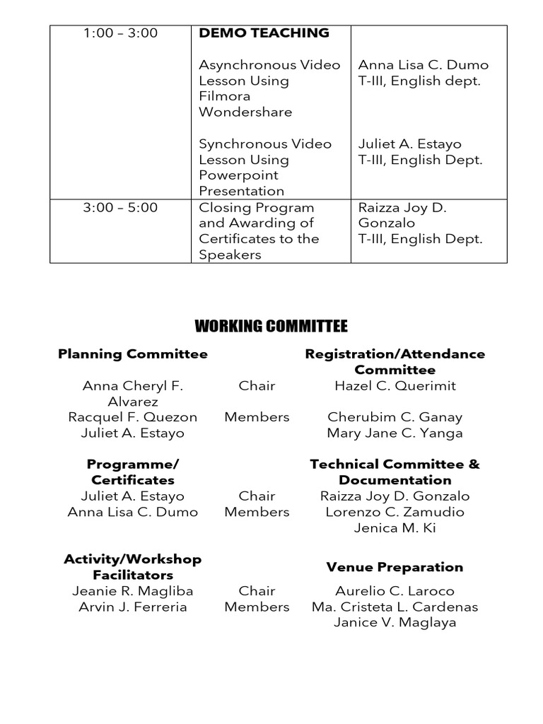 Inset Programme-English PDF | PDF