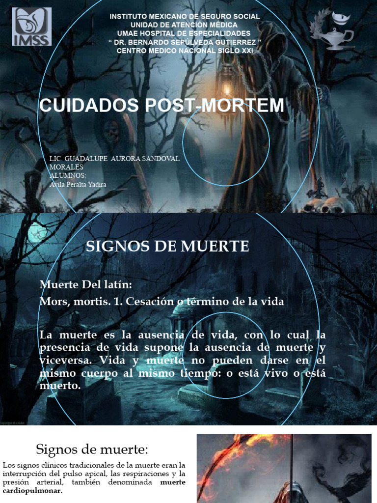 Cuidados Post-Mortem | PDF | Autopsia | Cadáver