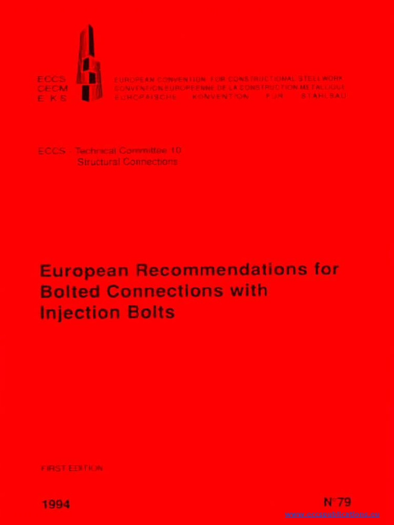 ECCS 079 - European Recommendations For Bolted Connections With ...