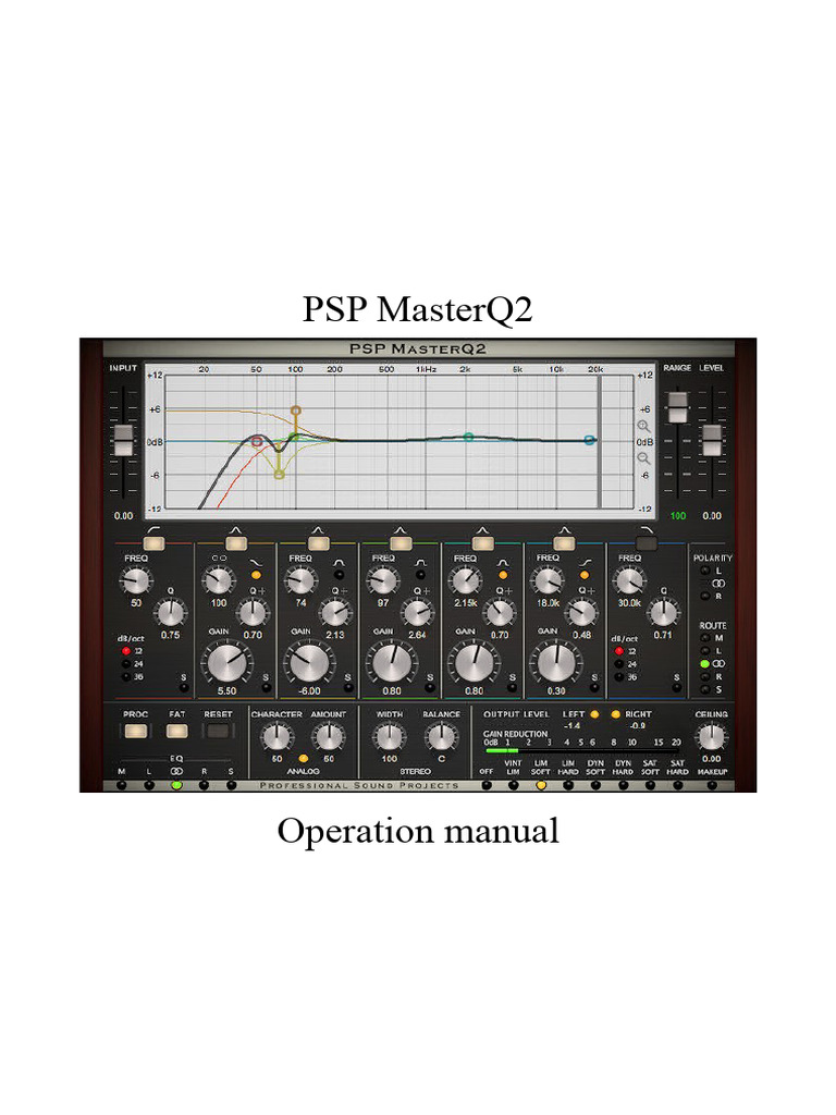 PSP Masterq2 | Download Free PDF | Equalization (Audio) | Sampling (Signal Processing)