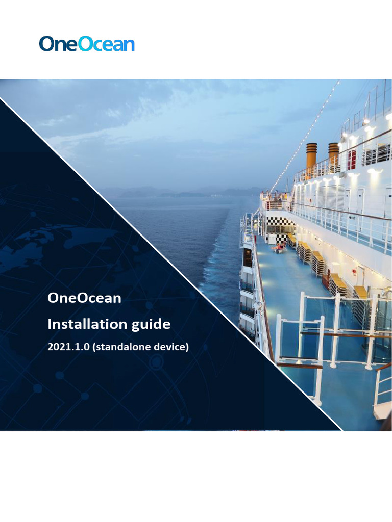 OneOcean Installation Guide 2021.1.0 (Standalone device) | PDF | Installation (Computer Programs ...