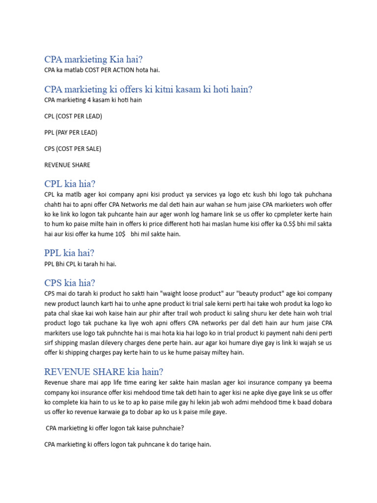 CPL COURSE | PDF | Digital Marketing | Advertising