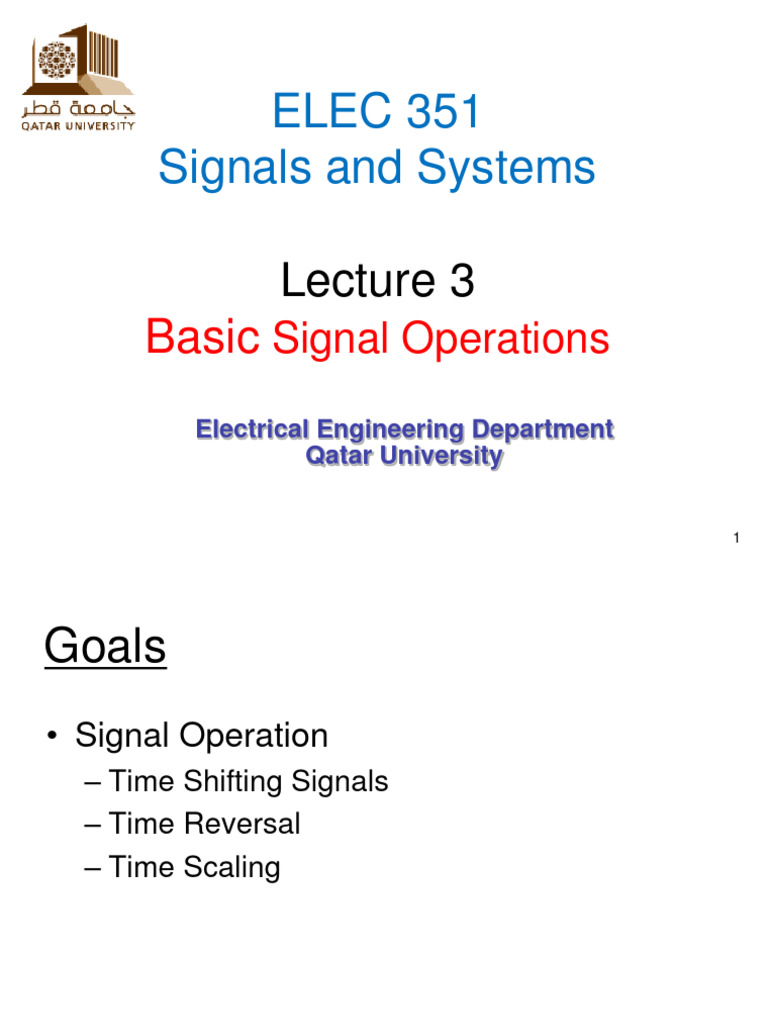 Lecture 03 ELEC351 | PDF | Sine Wave | Electrical Engineering