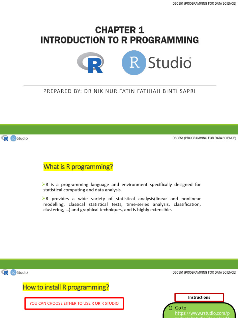 Chapter 1 Introduction To R | PDF | Data Type | Multiplication