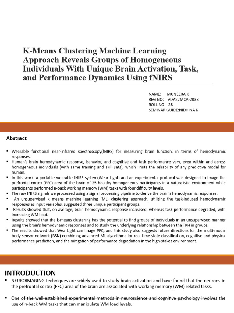 K-Means Clustering Machine Learning | PDF | Machine Learning | Brain