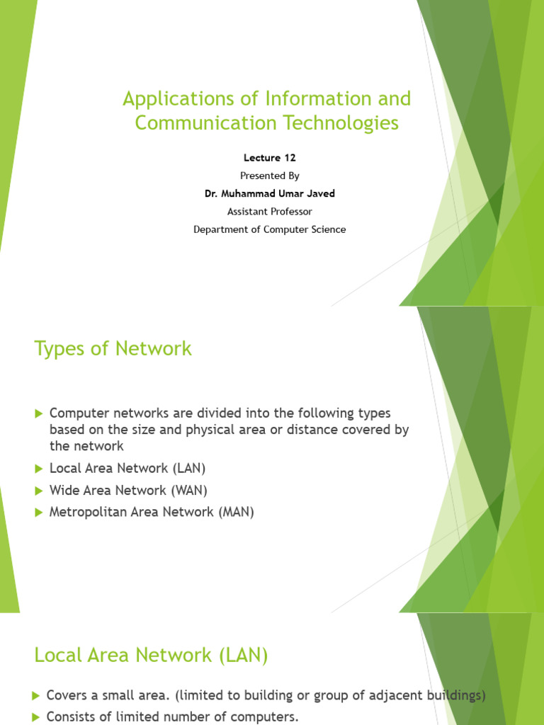 ICT Lecture 12 | PDF | Network Topology | Computer Network