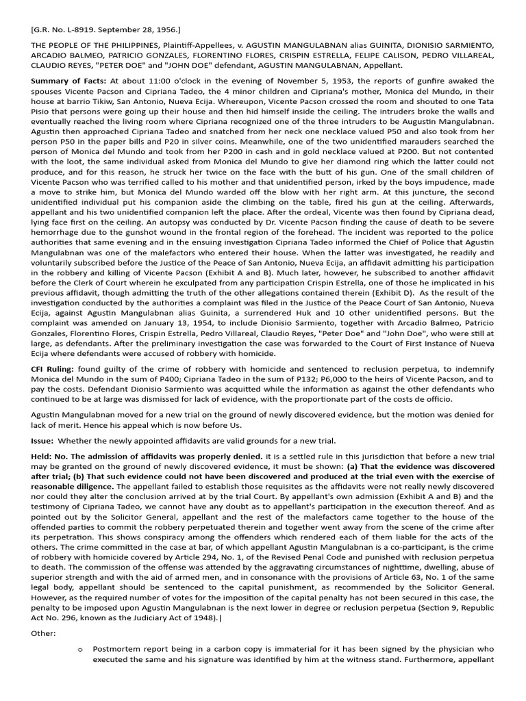 PCJS Week 3 Case Digest | PDF | Recklessness (Law) | Common Law