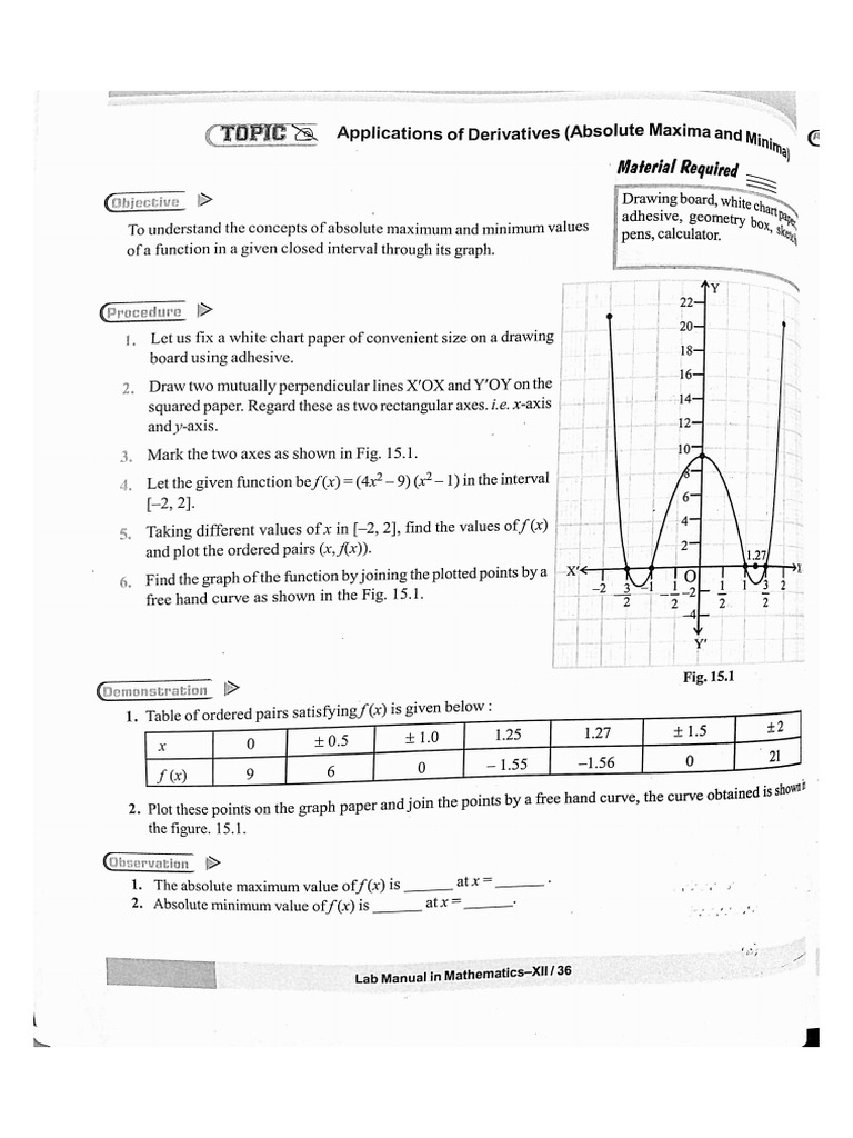 Class 12 Maths Activities | PDF