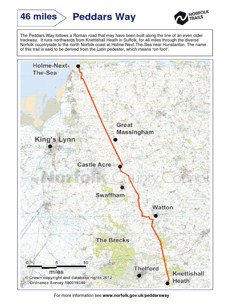 Peddars Way Map | PDF
