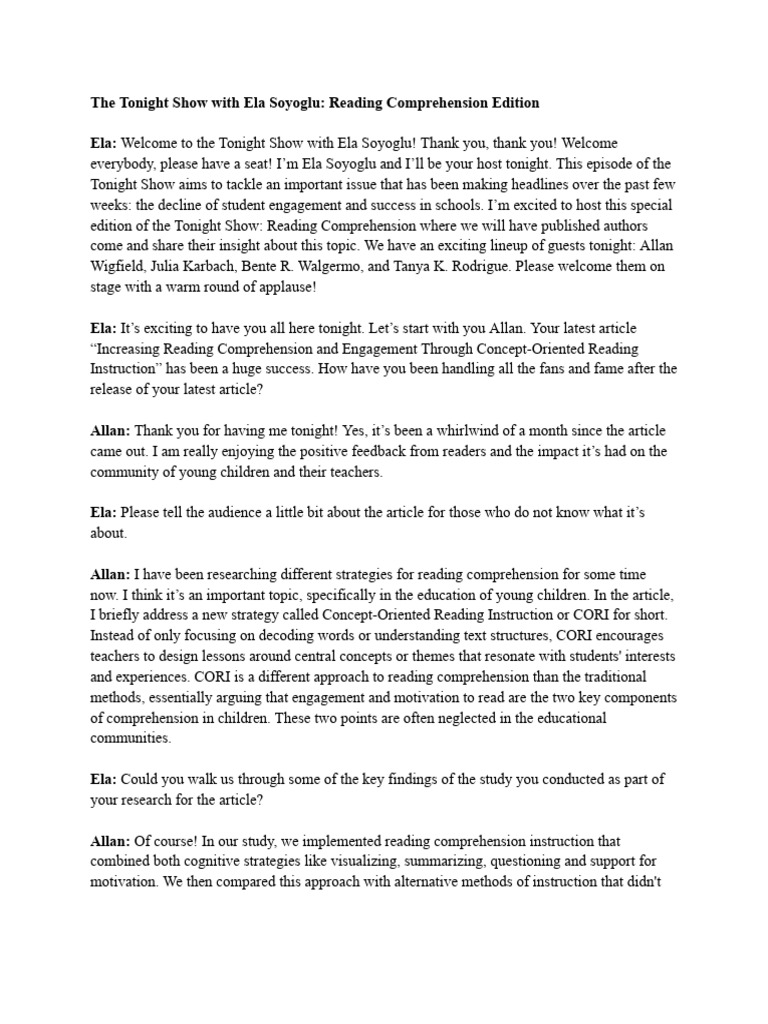 Final Draft wp2 | PDF | Reading Comprehension | Motivational