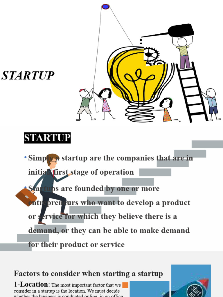 Start Ups | PDF | Startup Company | Small Business & Entrepreneurs