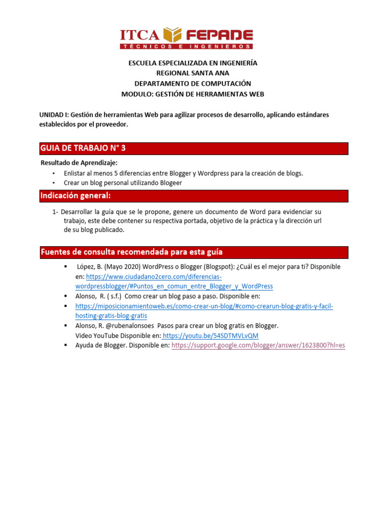 GP-3 - GHW (1) | PDF | Blog | Word Press