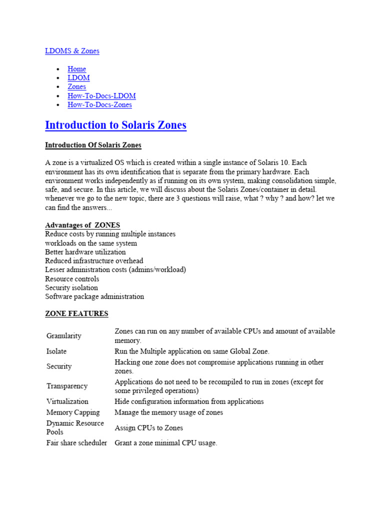 Tentang Solaris Zones | PDF | File System | Operating System