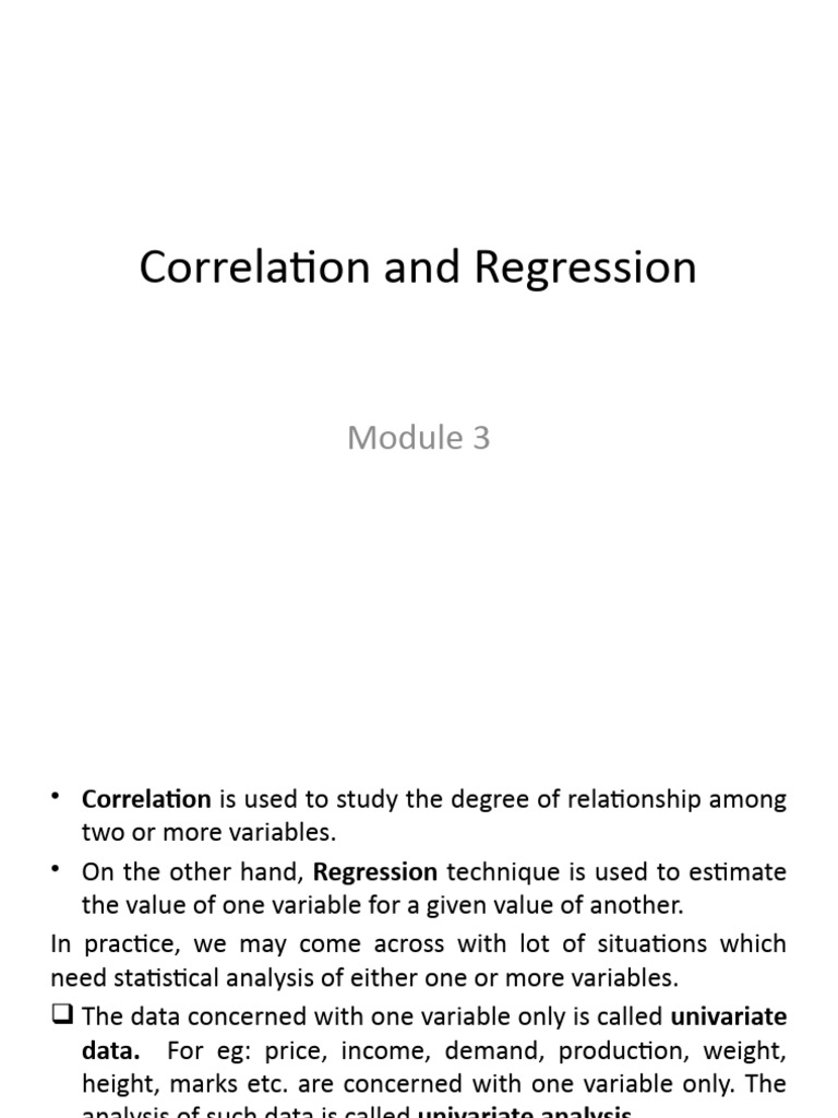 Correlation and Regression | PDF | Linear Regression | Coefficient Of ... Correlation and Regression | PDF | Linear Regression | Coefficient Of ...