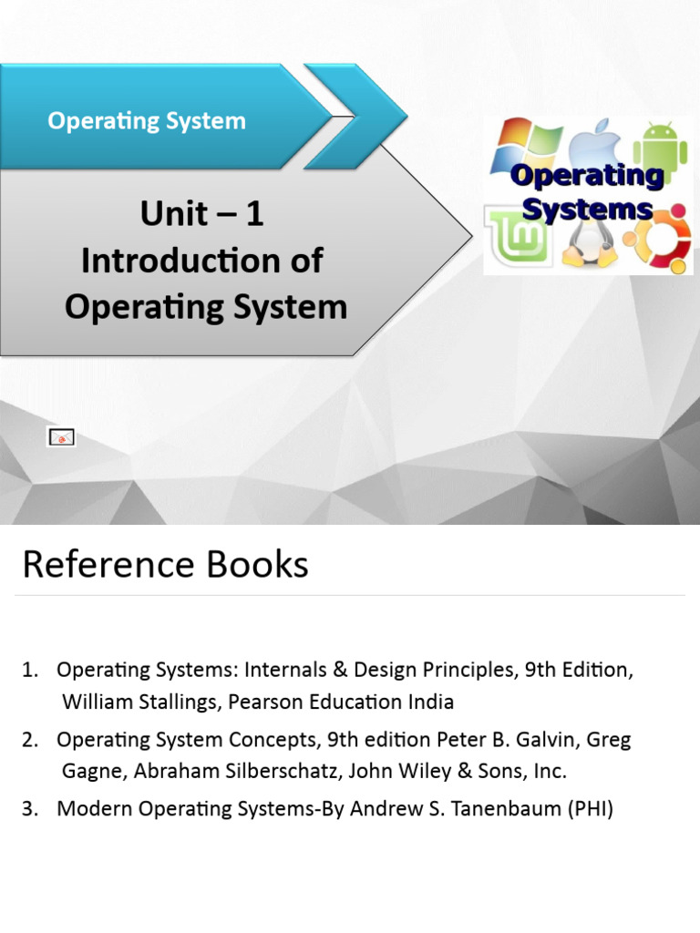 Unit 1 Operating System 1 | PDF | Operating System | Process (Computing)